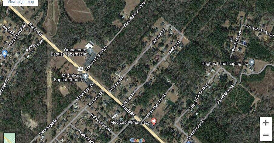 Map of Koller and Hundley Road