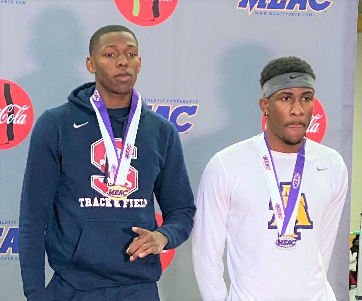 Bulldog claims MEAC title in long jump