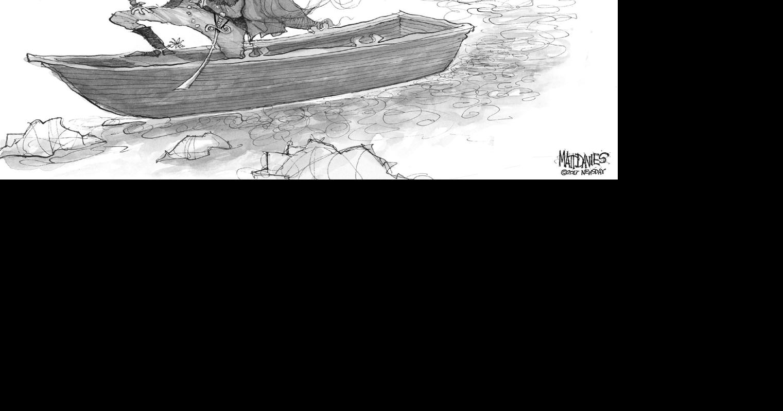 Trump crossing the Delaware River