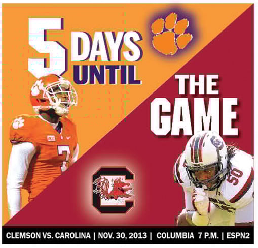 Clemson haunted by losing streak against South Carolina