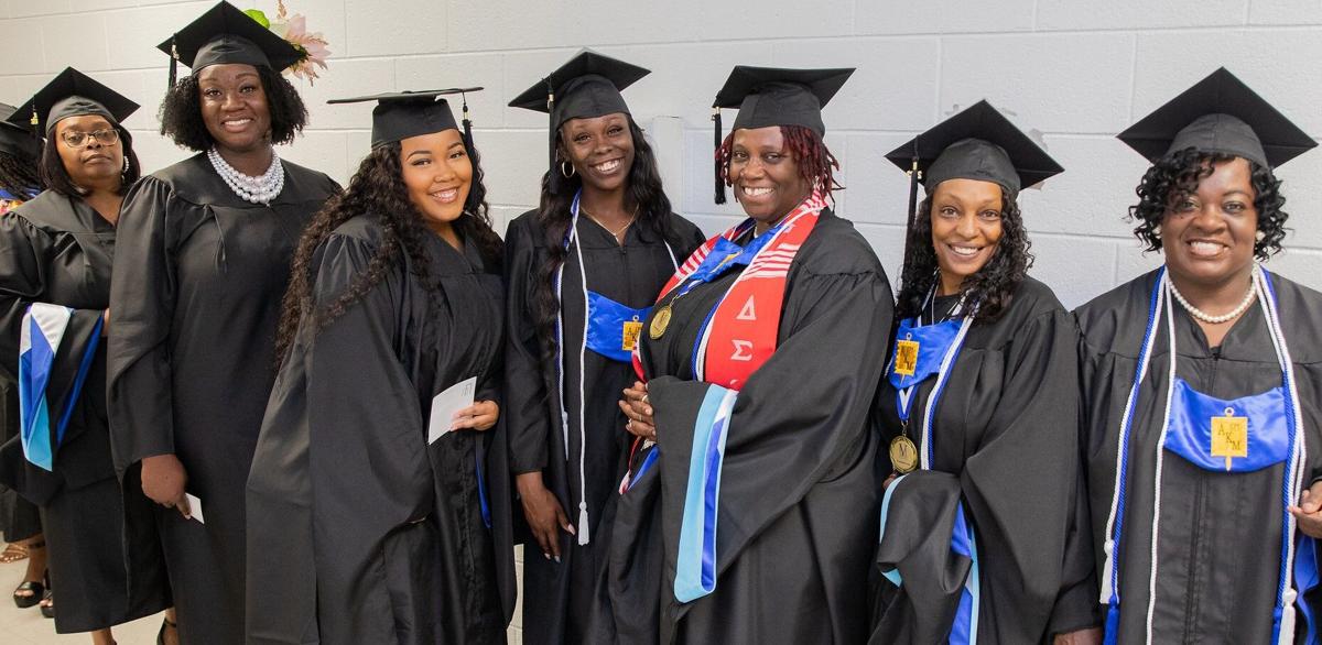 Voorhees presents 1st graduate degrees