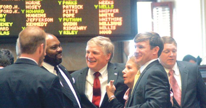 Family in the House for Russell Ott's first day