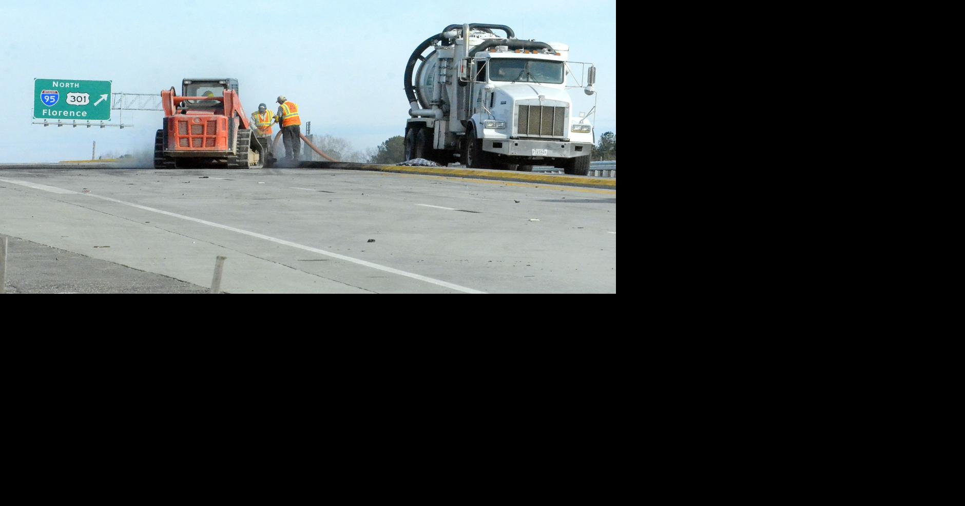 Trucker killed in crash; U.S. 301 overpass still closed after fiery ...