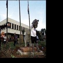 SCSU president sees new sculpture as symbol of revitalized university