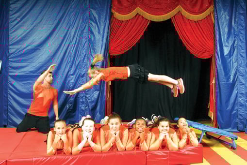 Students run the show at middle school circus