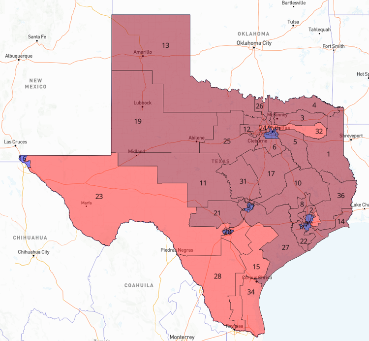 New Texas Congressional Map Passes House Redistricting Committee Along ...