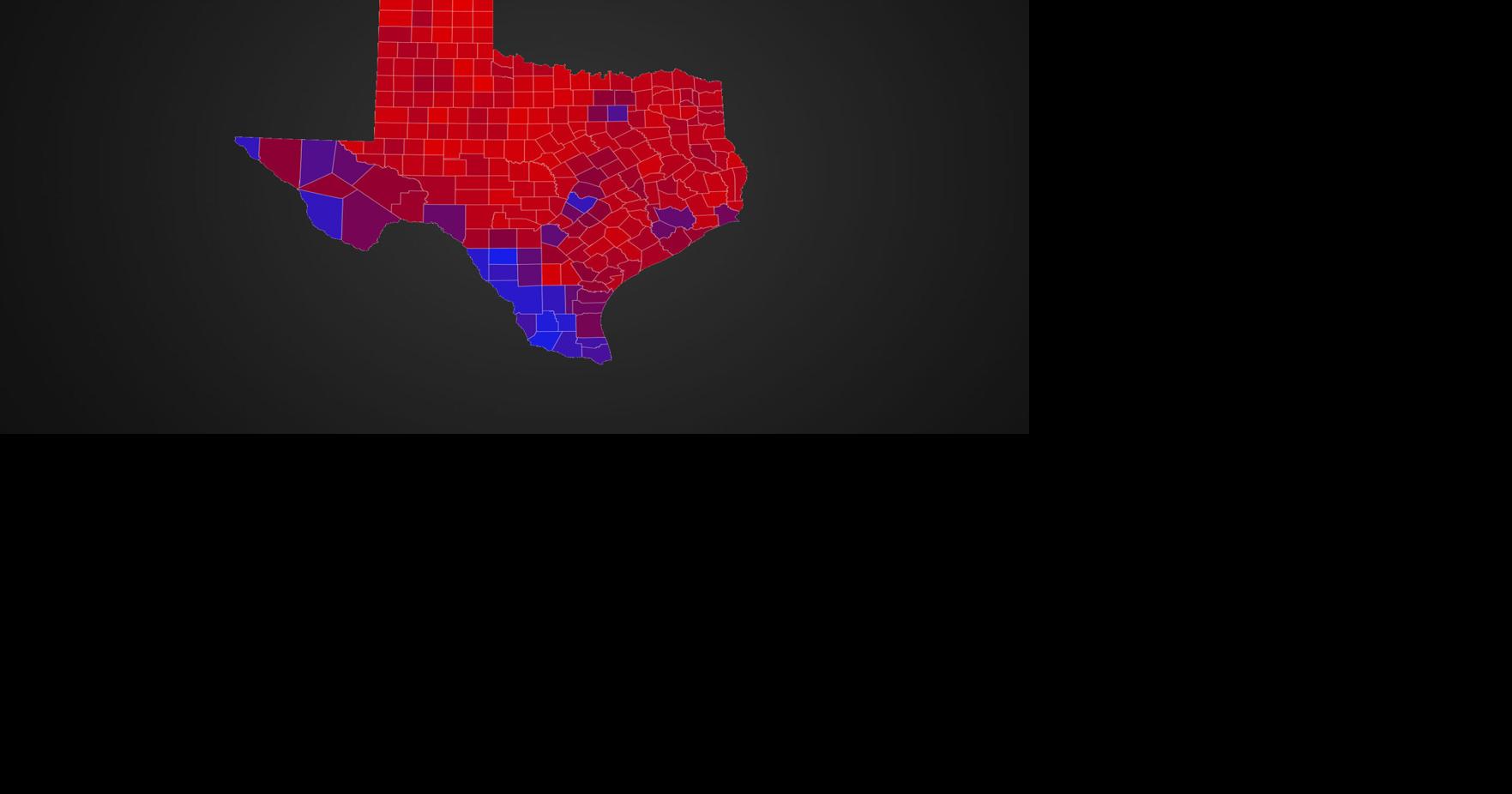 Super Tuesday 2020: The Partisan Voting Index of Texas Counties | 2020 ...