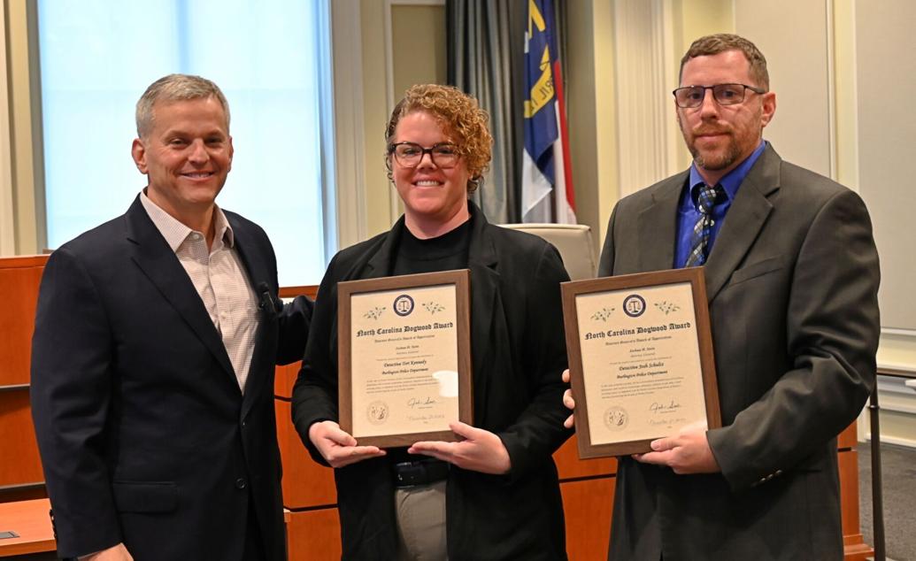 Detectives recognized with safety award | Local News | thetimesnews.com