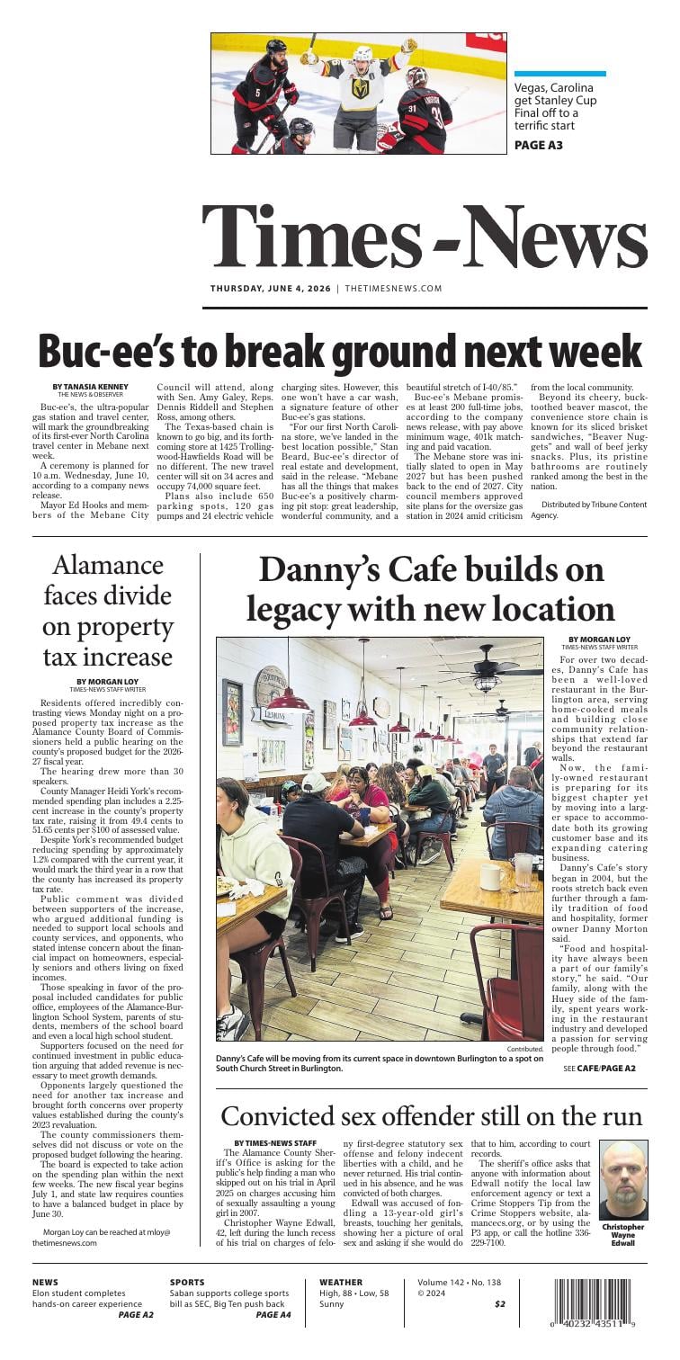 Page A1 | e-Edition | thetimesnews.com