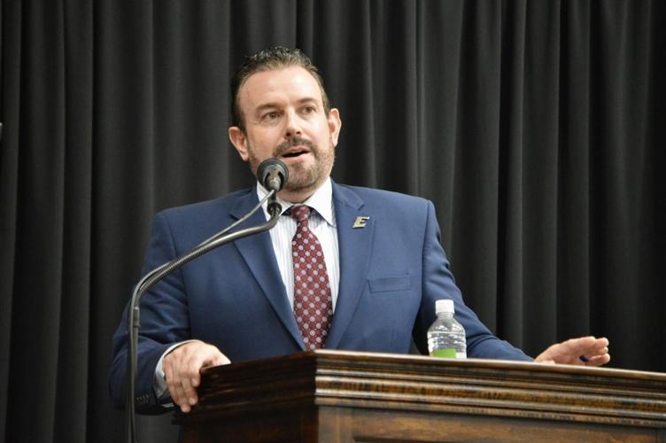 EKU President Dr. David McFaddin, Baptist Health's Dr. Kevin Croce ...