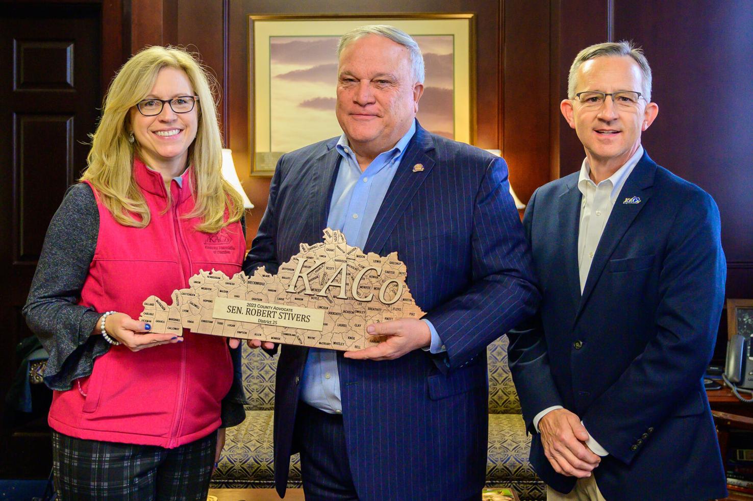 Senate President Robert Stivers receives County Advocate Award ...