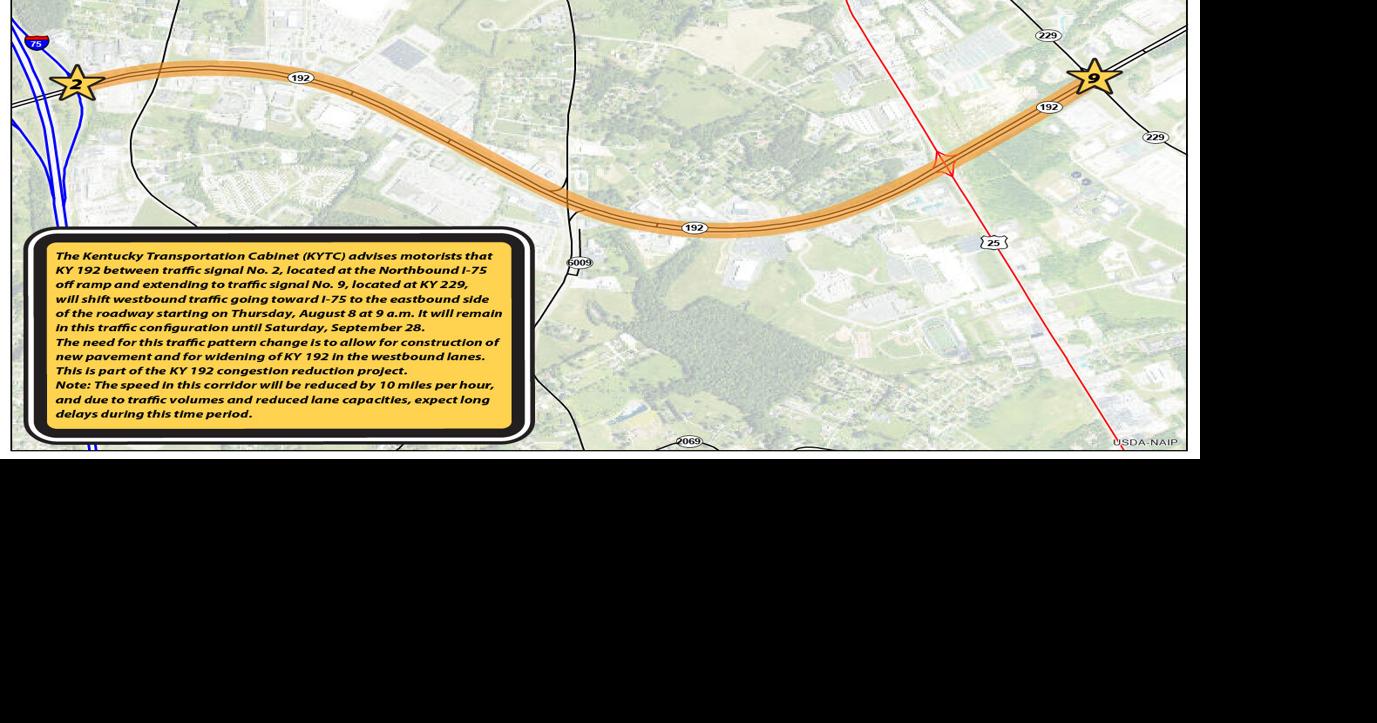 Traffic pattern change on KY 192 (Laurel County) begins Thursday | News ...