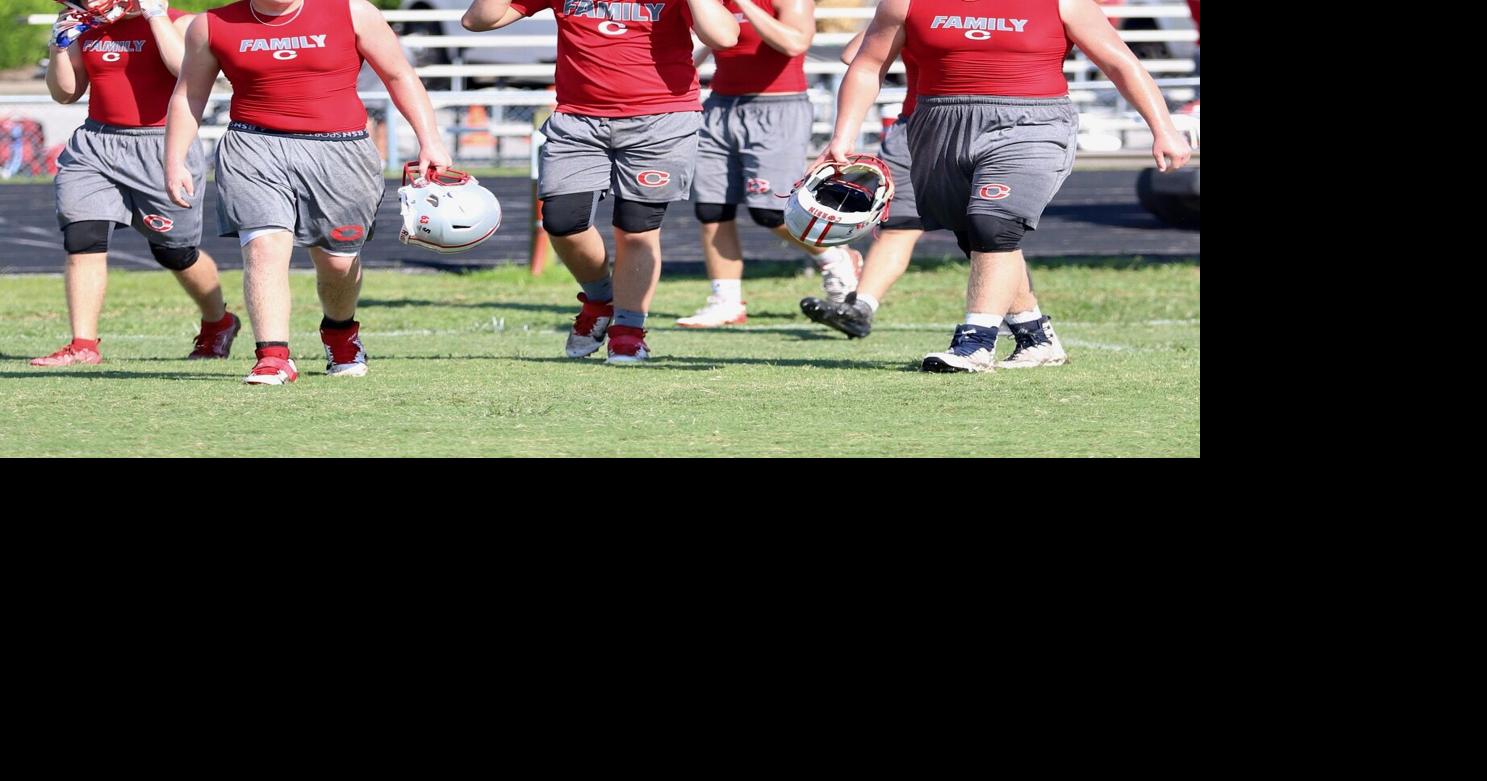 FOOTBALL IS IN THE AIR: The Corbin Redhounds held their first practice ...