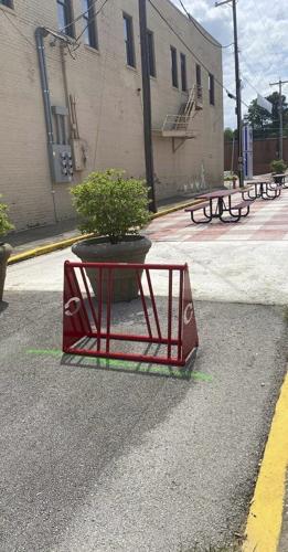 Bicycle racks built by students installed in downtown | Local News ...