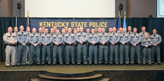 64 troopers and officers promoted with Kentucky State Police | Kentucky ...
