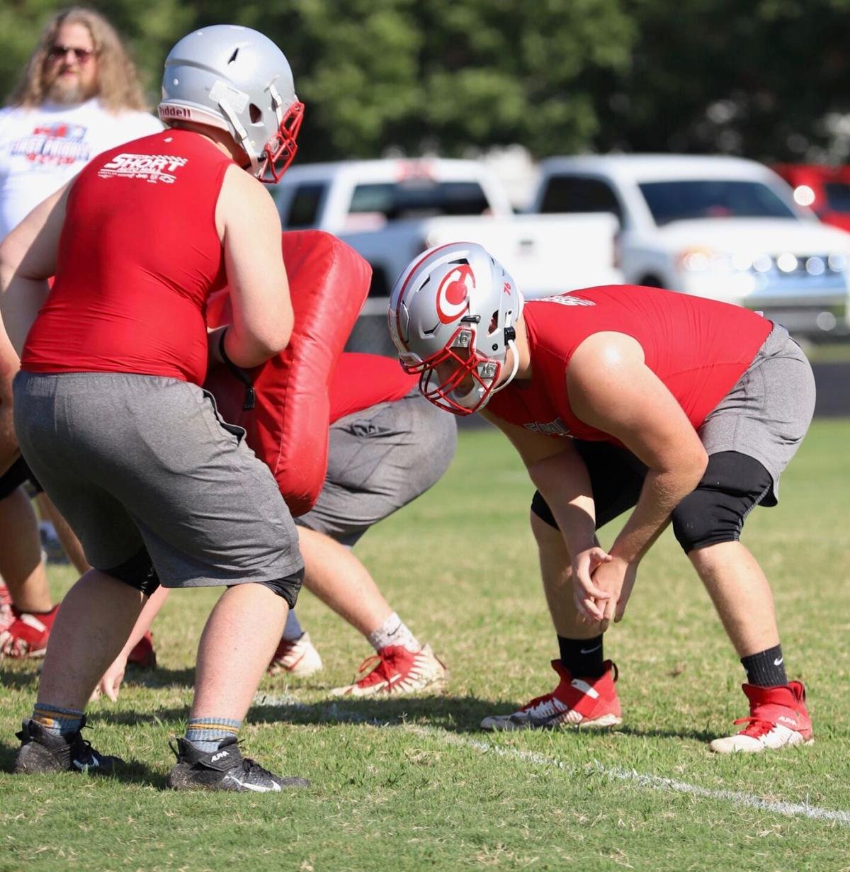 FOOTBALL IS IN THE AIR: The Corbin Redhounds held their first practice ...