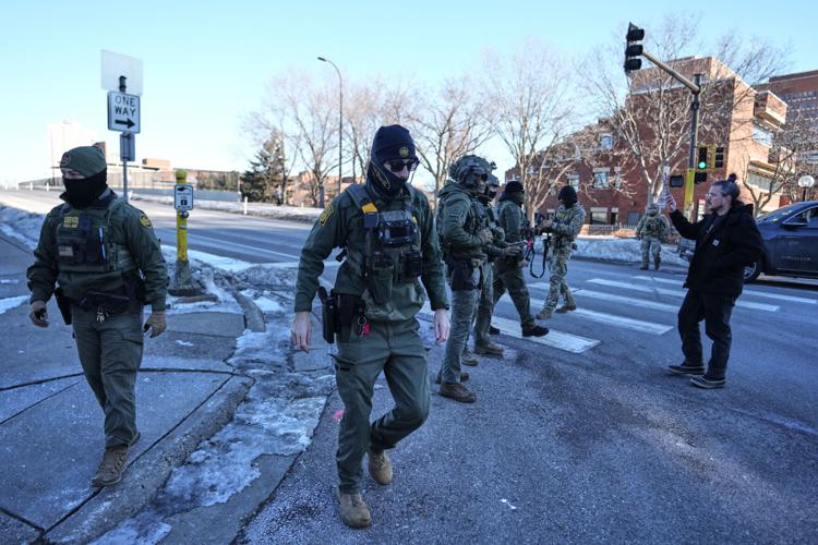 Federal officer shoots person in leg after being attacked during ...