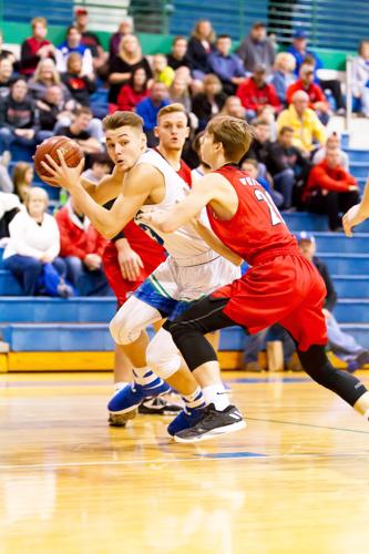 NO STOPPIN' BROUGHTON: Mr. Basketball candidate Peyton Broughton scores ...