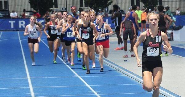 THREE IN A ROW: Phoebe McCowan wins her third straight 800-meter state ...
