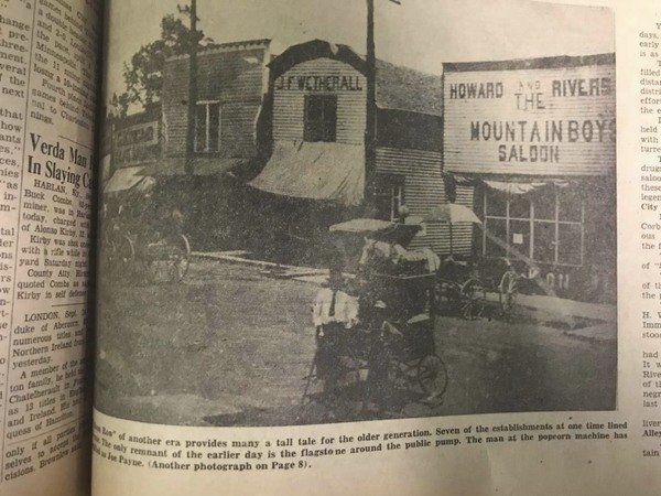 THE CORBIN STORY: 'Saloon Row' of city's growing-up days has long-since ...