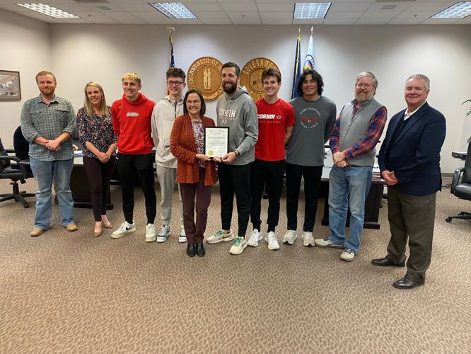 Corbin City Commission honors state champions; promotes several police ...