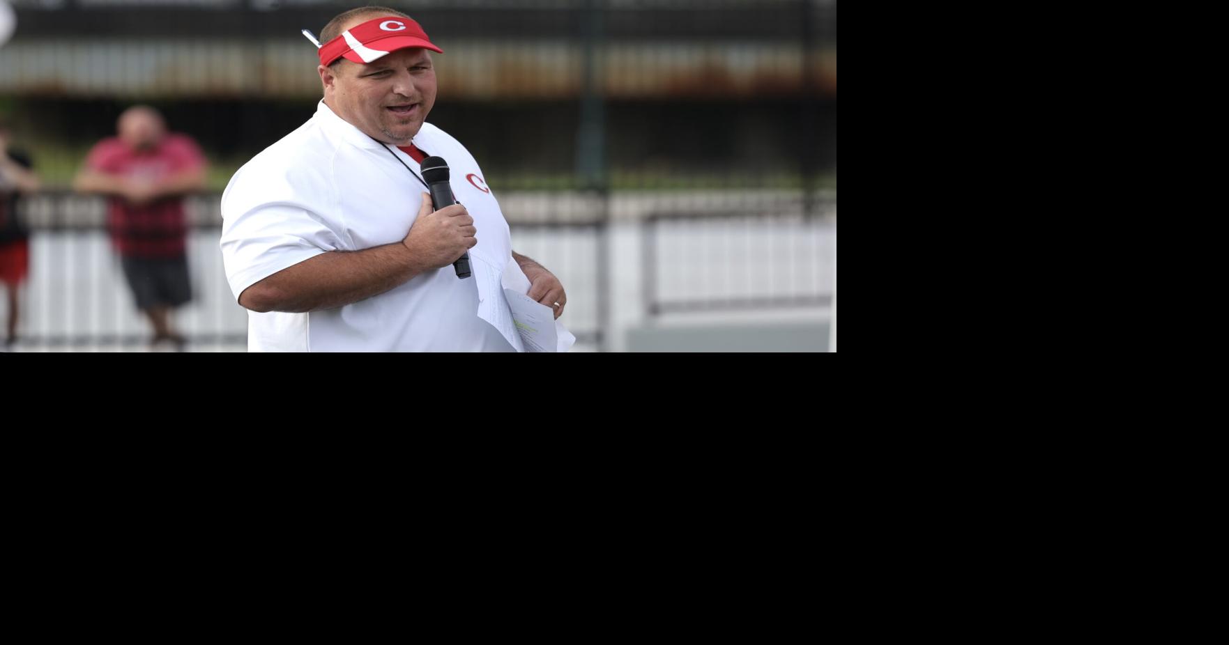 Redhound fans meet new football coach Luke Salmons during Monday event ...