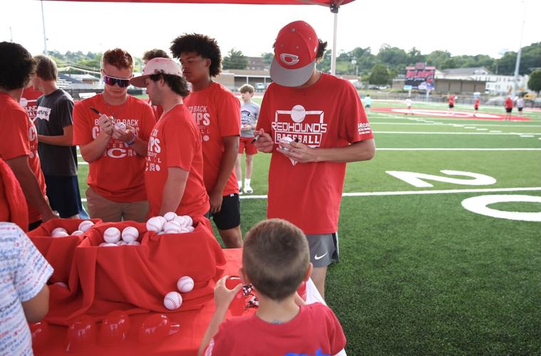 Redhound fans meet new football coach Luke Salmons during Monday event ...