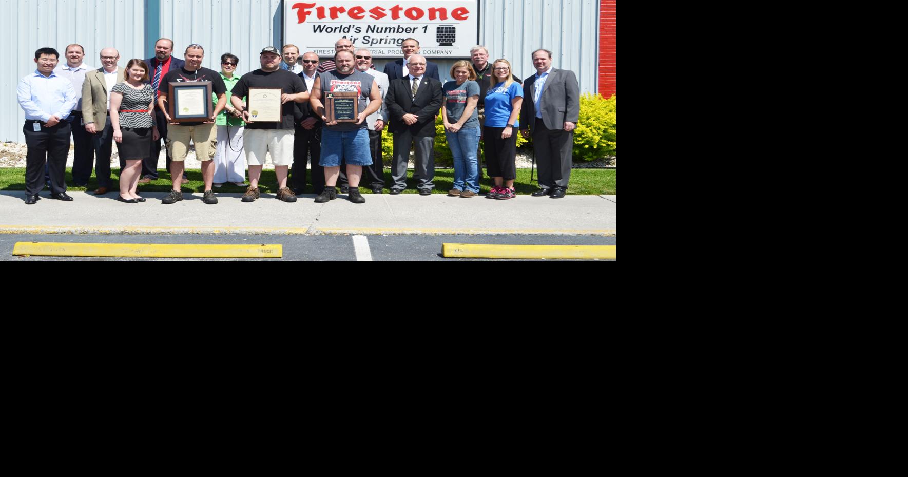 SAFETY FIRST: Firestone wins safety award Employees worked 1,107,767 ...