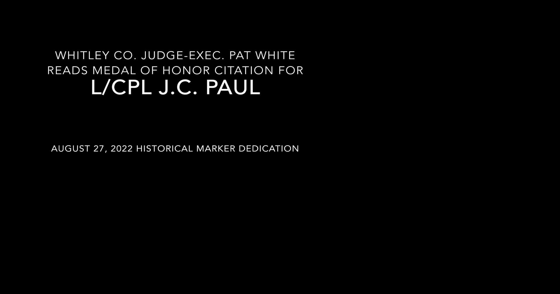 Historical Marker Dedication for Joe Calvin Paul | Lifestyles ...