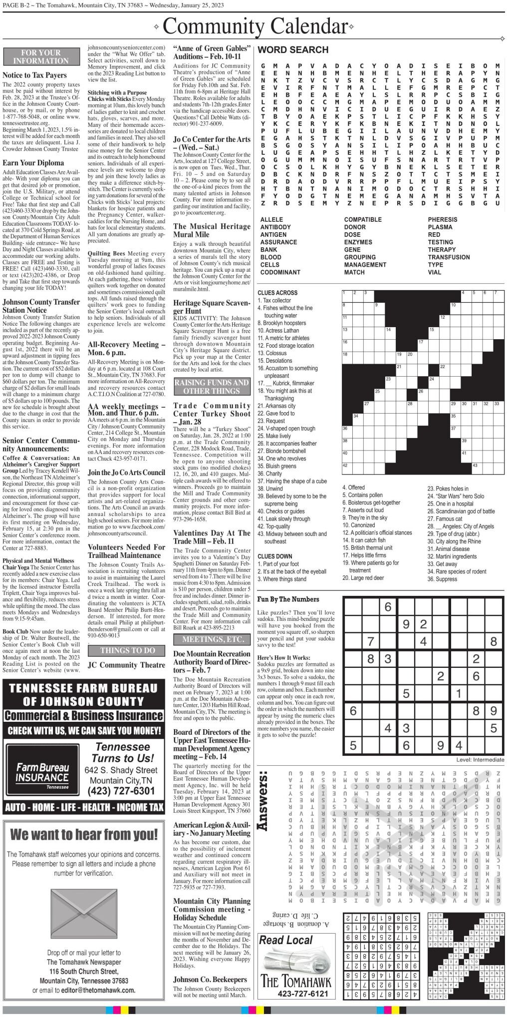 A look at the community calendar | Community News | thetomahawk.com