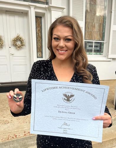 DeAnna Greer awarded Lifetime Presidential Volunteer Achievement ...