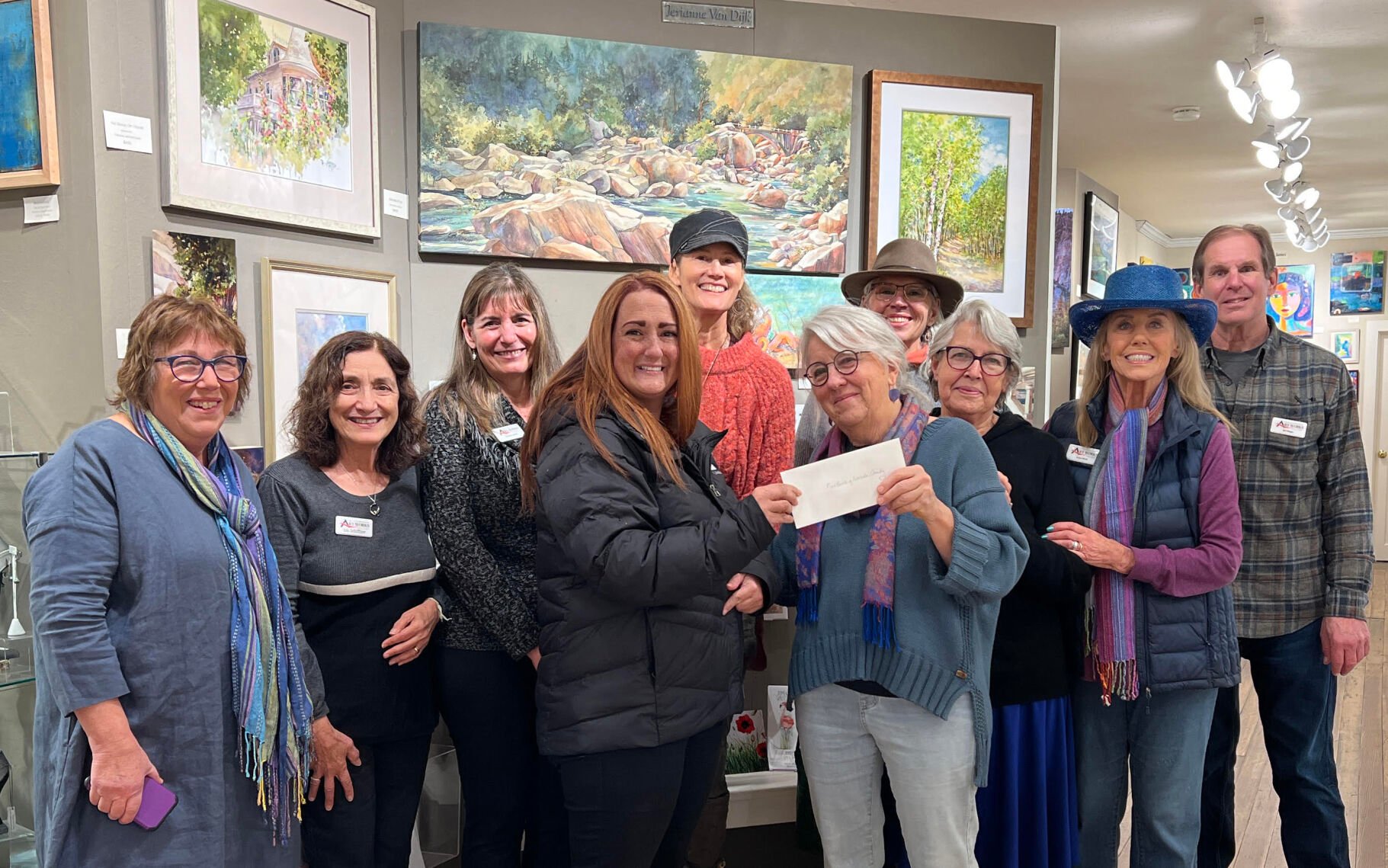 Art feeds not just the soul: Art Works Gallery donated $4K to Food Bank ...