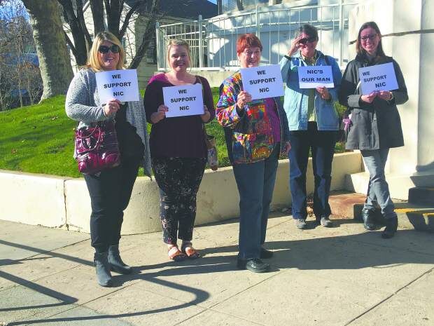 Supporters rally for Nicholas Chittock, who faces animal cruelty charge ...