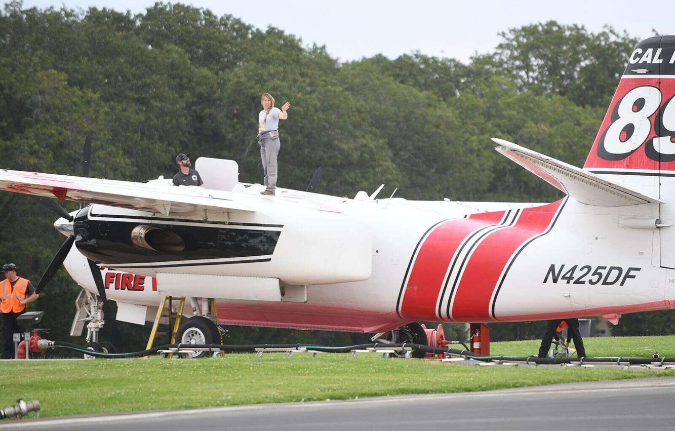 Protecting our community: Cal Fire air tanker pilot Abbie Crews gives ...