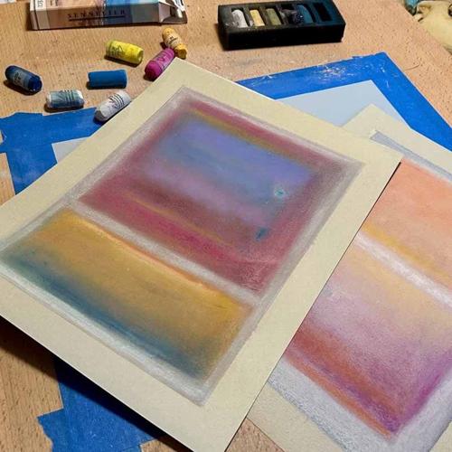A colorful sendoff: Susan Porter’s last art demo at Art Works Gallery ...