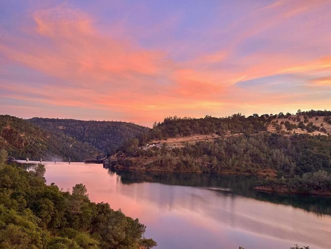 Nevada County captures: Englebright sunset, where the water is still ...