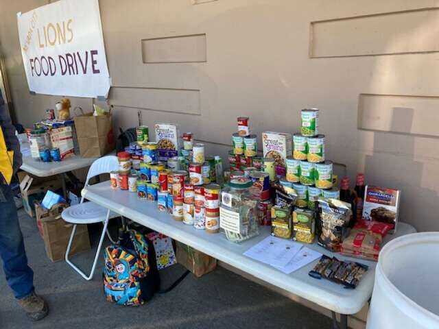Lions Share: Nevada City Lions collect 1,100 pounds of food for ...