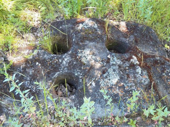 Native American bedrock milling stations with Hank Meals ...