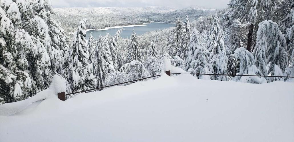 Nevada County Captures: Winter scenery overlooking Scotts Flat Lake ...
