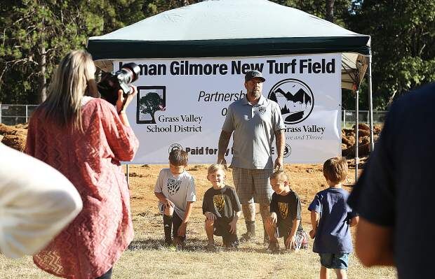 Ground breaking: Lyman Gilmore begins construction on astro turf sports ...