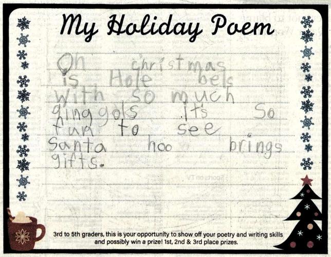 Holiday Coloring and Poetry Contest results | Community | theunion.com