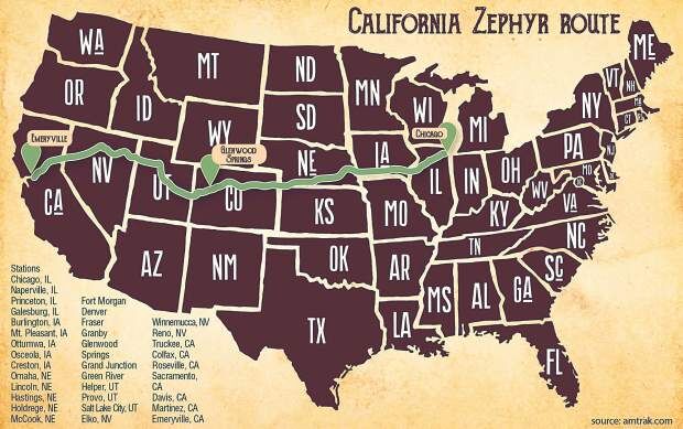 Riding the California Zephyr from Colorado to the redwoods ...