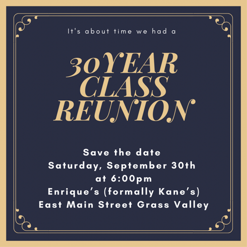 30 year class reunion in for Nevada Union graduates | | theunion.com
