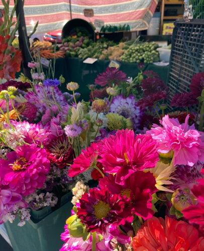 Hurry up it's almost time for the Grass Valley Farmers Market to start ...