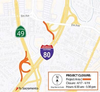 Interstate 80 ramp Closures in Auburn continue this week: Closures are ...