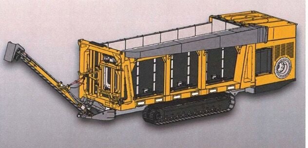 Cleaning up green waste with carbonizer processing operation on La Barr ...