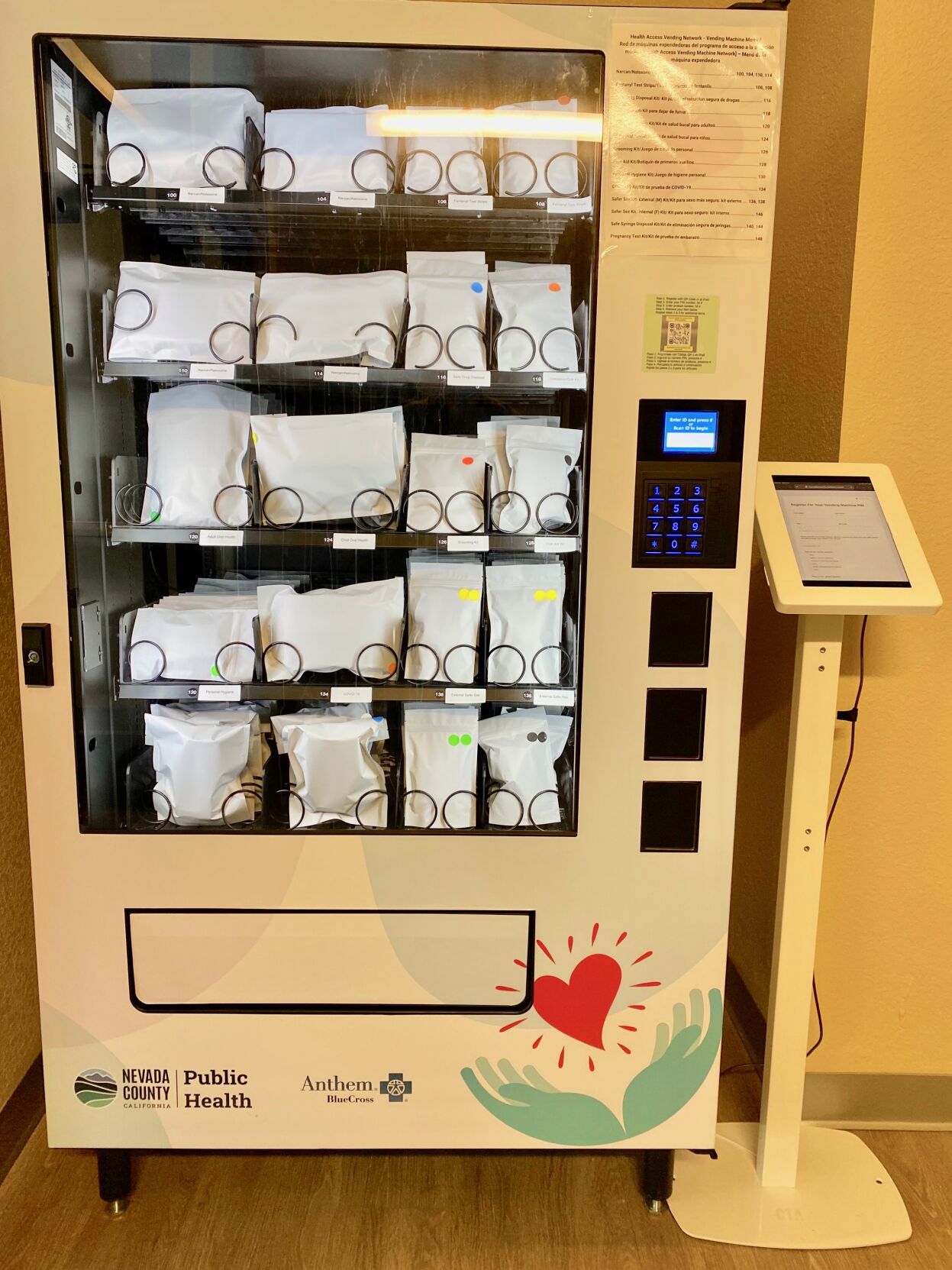 Nevada County Public Health launches Health Access Vending Machine ...