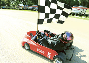 Competitive spirit fuels racing fan club drivers at annual go-cart race ...
