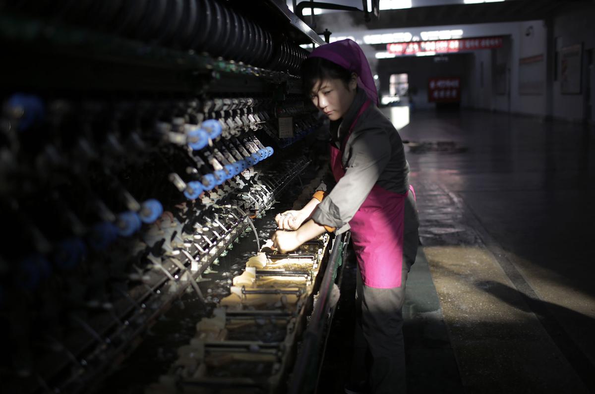Photos: Inside a North Korean silk factory | International News ...