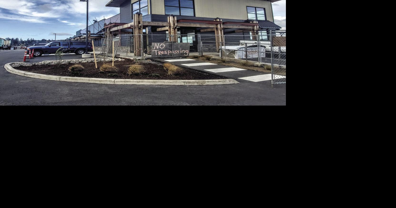 New intersection under construction in front of Coos Bay Village ...